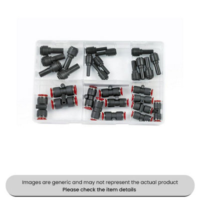 Plastic Tube Couplings Metric Sizes Assorted Box 26pcs
