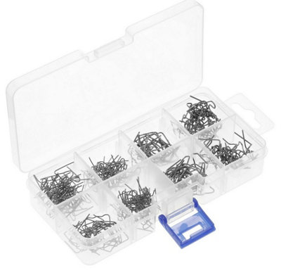 Plastic Welding Staples set 300 pcs. 6 types in storage box repair bumper