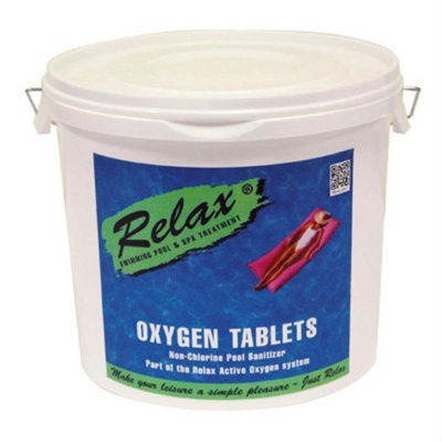 Plastica 4 x 5kg Relax Oxygen Tabs | DIY at B&Q