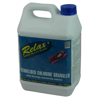 Plastica 4 x 5kg Relax Stab Chlorine Granules | DIY at B&Q