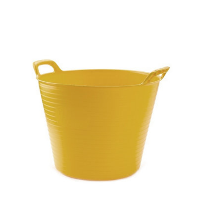 Plasticforte Recycled Flexi Tub Yellow (42L)