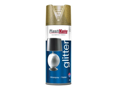 PlastiKote 440.0000172.076 Glitter Effect Spray Gold 400ml PKT172 | DIY ...