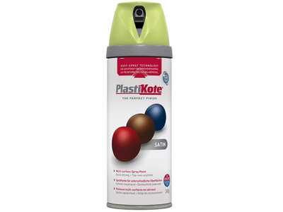 PlastiKote Twist & Spray Satin Paint in Pistachio Color for Home Projects