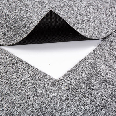 Platinum Grey Carpet Tiles Heavy Duty 20 Piece 5SQM Commercial Office ...