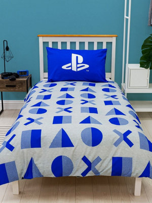 Playstation Layer Rotary Single Duvet Cover and Pillowcase Set | DIY at B&Q