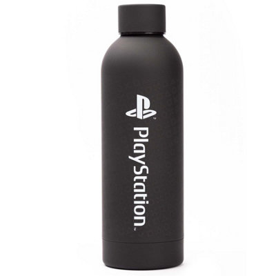 PLAYSTATION STAINLESS STEEL WATER BOTTLE BLACK/WHITE (ONE SIZE)