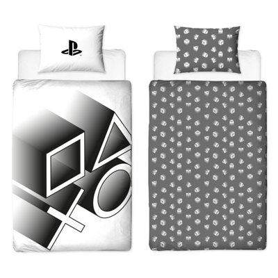 PlayStation Stretch Single Polycotton Duvet Cover and Pillowcase Set