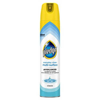 Pledge Clean It Multisurface Polish Cleaner Classic 250 ml, Pack of 12