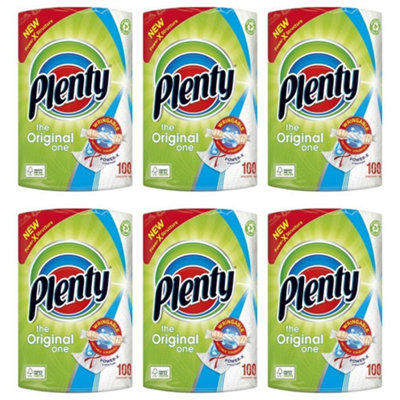 Plenty Kitchen Roll The Original One 100 Sheets x 6