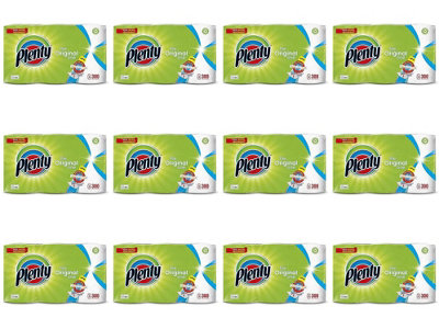 Plenty Original One White Kitchen Towels Tissue 3 Rolls 300 Sheets ...