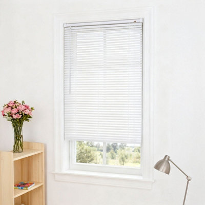 Plisse Blind White PVC Pleated Blind 45 x 150cm