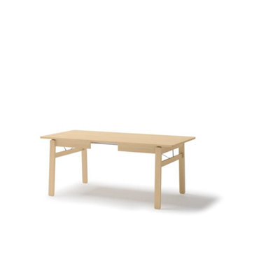 Plot 1 Elegant Light Oak Extendable Dining Table - Versatile Dining ...