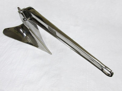Plough Boat Anchor Stainless Steel 9KG (CQR Marine Mooring Yacht Plow ...