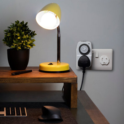 Plug In Timer Switch For Lights 24 Hour Compact Segment Timer 30 Minute ...