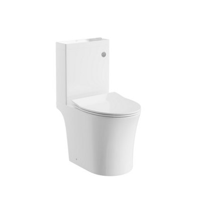 Plum&Clay Ajax 2 in 1 Close Coupled Rimless Toilet Pan with Cistern ...