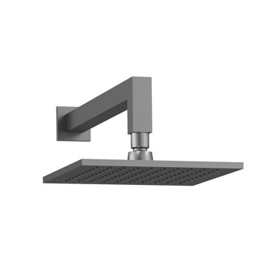 Plum&Clay Alberto Grey Square 3 Way Concealed Thermostatic Shower Valve ...