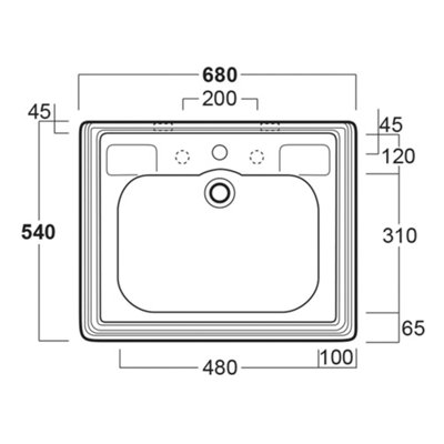 Plum&Clay Altara Traditional Basin & Full Pedestal