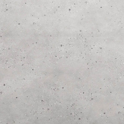 Plum&Clay Aurora Boston Light Grey Stone Effect Low Profile Solid Core Laminate Worktop (T) 1cm ...