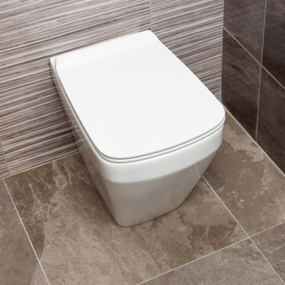 Plum&Clay Bellio Rimless White Back to Wall Toilet