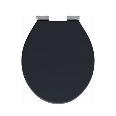 PLUM&CLAY BLACK SOFT CLOSING TOILET SEAT