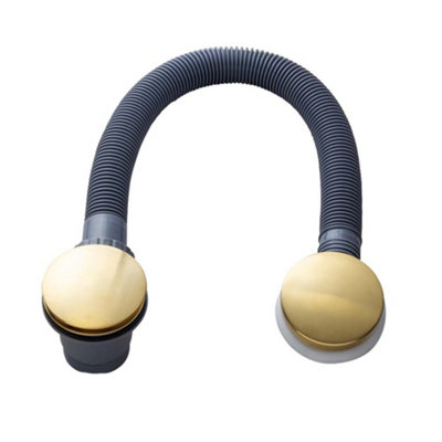 Plum&Clay Brushed Gold Bath Click Clack Waste