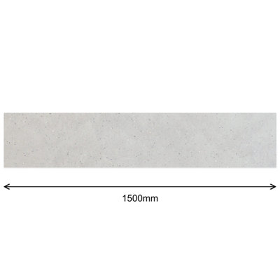 Plum&Clay Chuax Sablee Fizzy Light Grey Bathroom Laminated Worktop (T ...