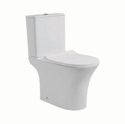 Plum&Clay Colsen Rimless Close Coupled Toilet With Soft Close Seat