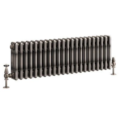 Plum&Clay Corwin Raw Metal Triple Column Horizontal Traditional Cast ...