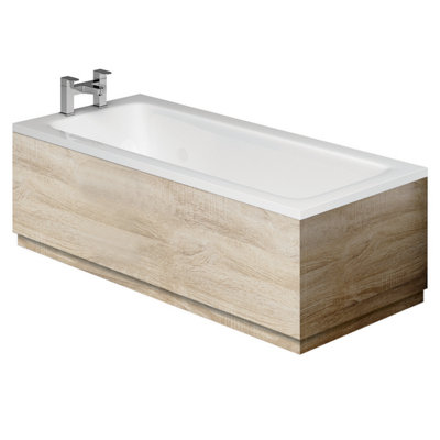 Plum&Clay Eden Light Oak Front Bath Panel (L)1800mm