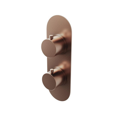Plum&Clay Emilia Bronze Dual Control Concealed Thermostatic Shower ...