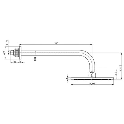 Plum&Clay Emilia Chrome Round Concealed Thermostatic Shower Valve with ...