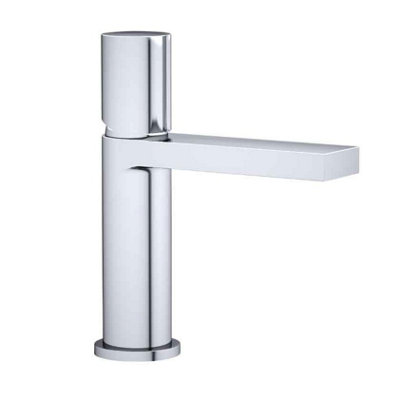 Plum&Clay Enzo Polished Chrome Round Deck-mounted Basin Mono Mixer Tap ...