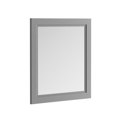 Plum&Clay Fairmont Traditional Grey Framed Mirror (W)590mm (H)664mm