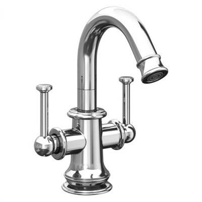Plum&Clay Florence Traditional Chrome Deck-mounted Basin Mono Mixer Tap ...