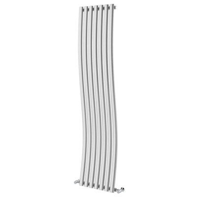 Plum&Clay Gemini White Vertical Wave Radiator (H)1785mm (W)413mm