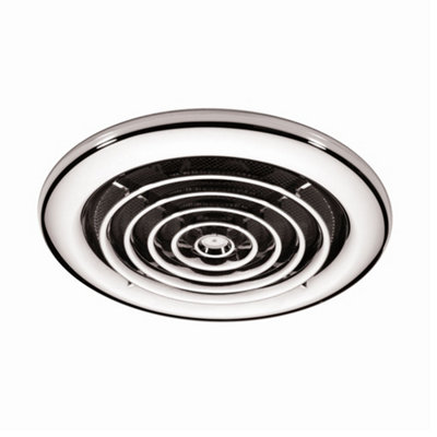Plum&Clay Hayao Chrome Large Bathroom Ceiling Extractor High Power Fan