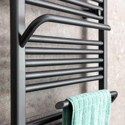 Plum&Clay Jenna Anthracite Heated Towel Rail - 1500x550mm