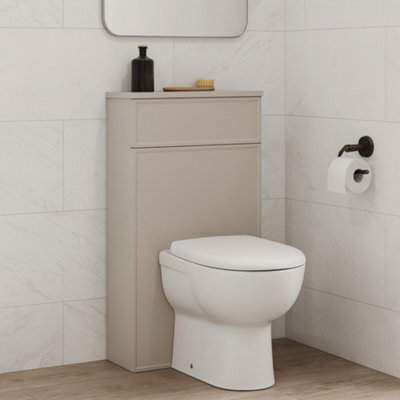 Plum&Clay Jenner Light Pink Back to Wall Toilet WC Unit