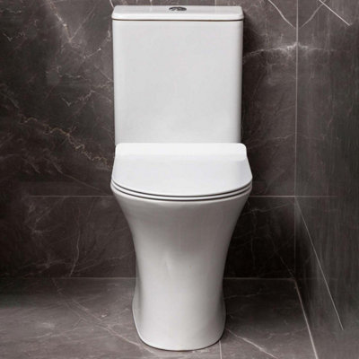 Plum&Clay Kira Rimless Close Coupled Toilet