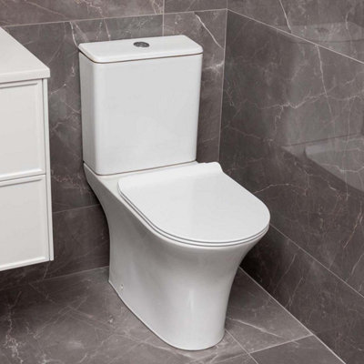 Plum&Clay Kira Rimless Close Coupled Toilet