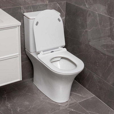 Plum&Clay Kira Rimless Close Coupled Toilet