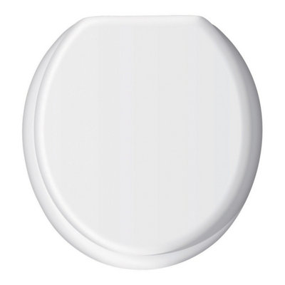 Plum&Clay Lenora White Soft Closing Toilet Seat Quick Release Hinges