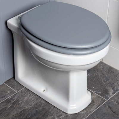 PLUM&CLAY LIGHT GREY SOFT CLOSING TOILET SEAT