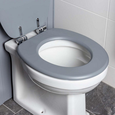PLUM&CLAY LIGHT GREY SOFT CLOSING TOILET SEAT