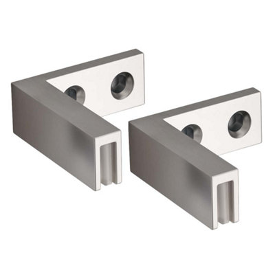 Plum&Clay Lola Chrome Pair of Support Brackets for Shower Door