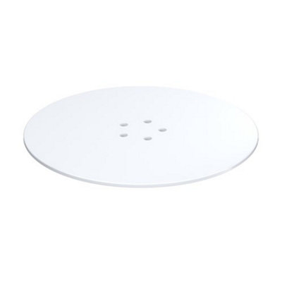 Plum&Clay Matt White 90mm Brass Replacement Shower Waste Cover