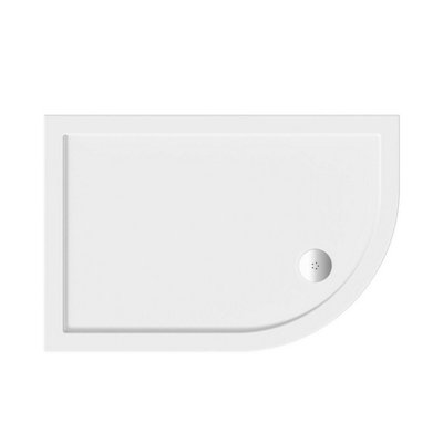 Plum&Clay Offset Quadrant Right Hand Low Profile Shower Tray (L)1000mm ...