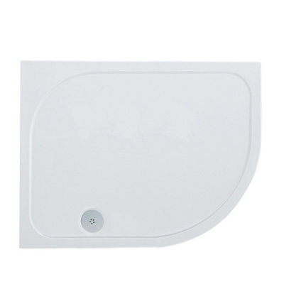 Plum&Clay Offset Quadrant Right Hand Low Profile Shower Tray (L)1200mm ...