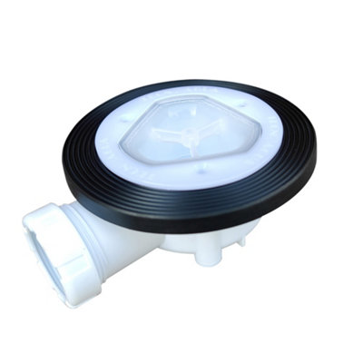 Plum&Clay Pia Quadrant Grey Slate Effect Shower Tray (L)900mm (W)900mm ...