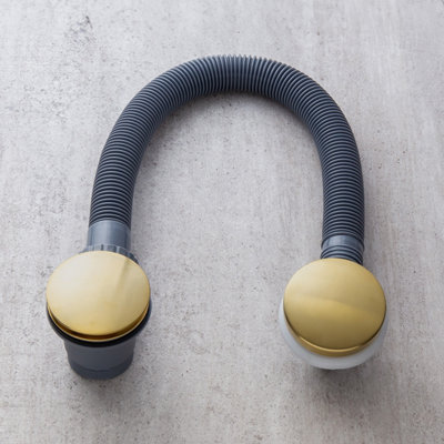 Plum&Clay Polished Gold Bath Click Clack Waste